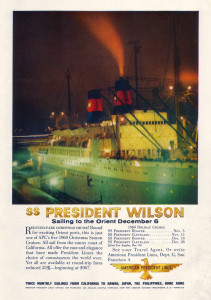 SS President Wilson – American President Lines – Old Paper